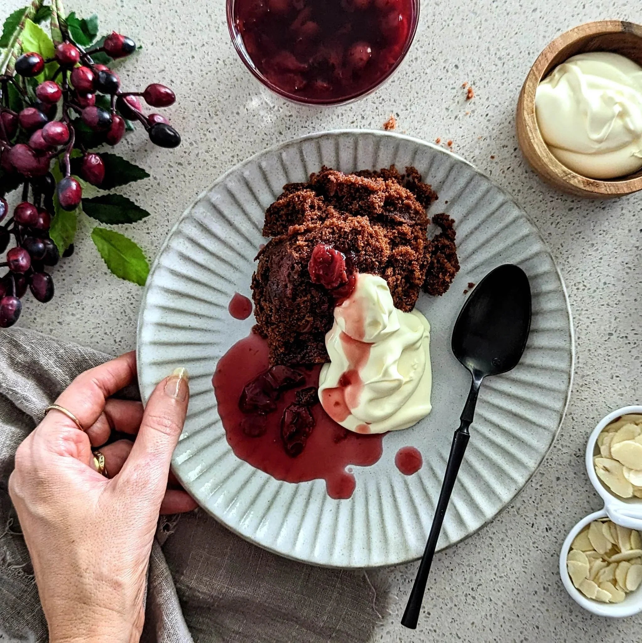 Chocolate & Cherry Tray Bake – Story Book Cakes