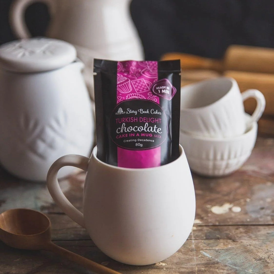 Turkish Delight Mud Cake in a Mug 80g – Story Book Cakes